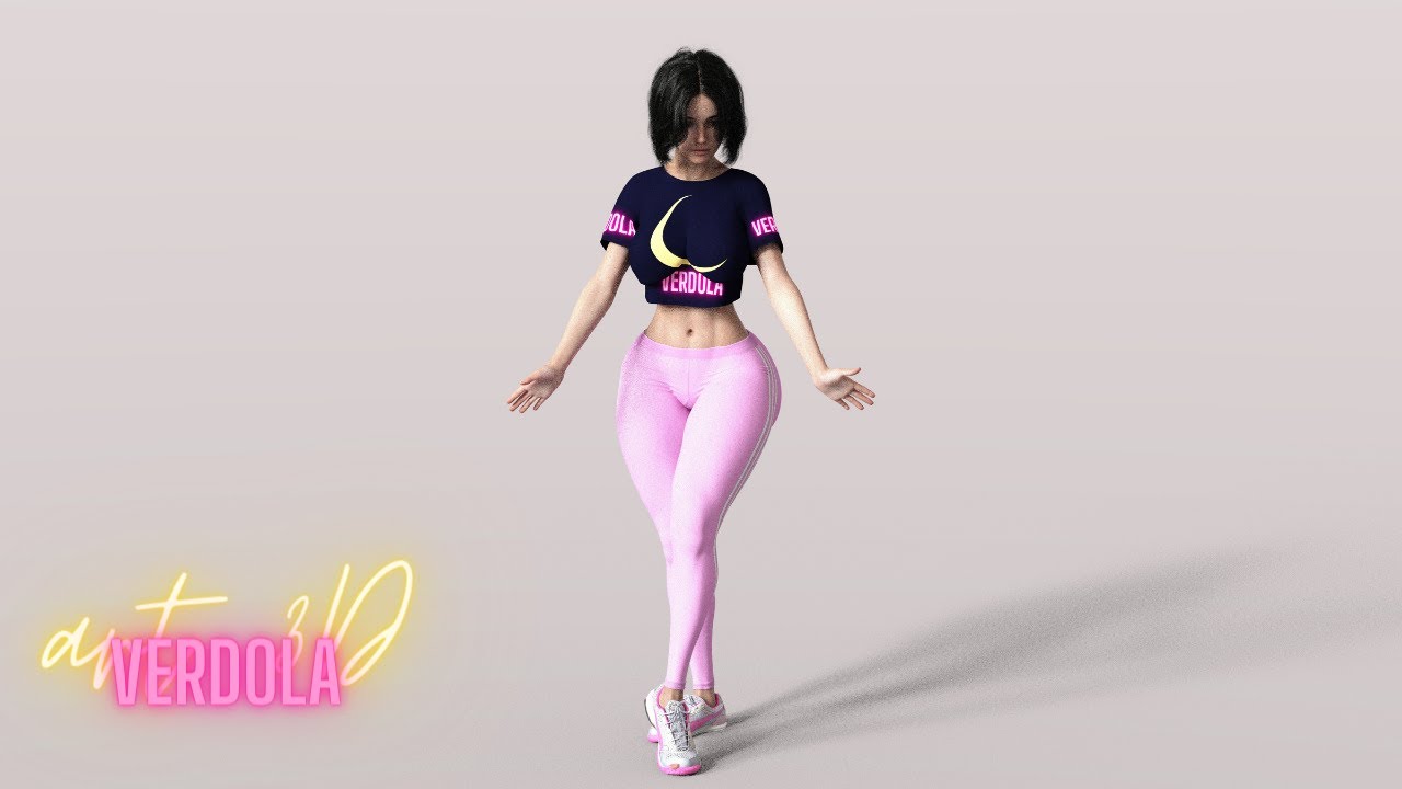 FLAVIA | dance art 3d | ART FEMALE 3D | Magazine Verdola - YouTube