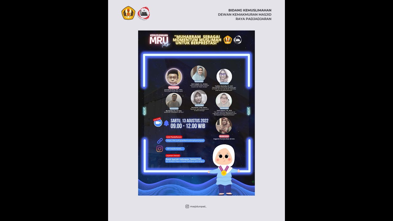 MRU talks - Kajian Kemuslimahan Masjid Raya Unpad 13 Agustus 2022 - YouTube