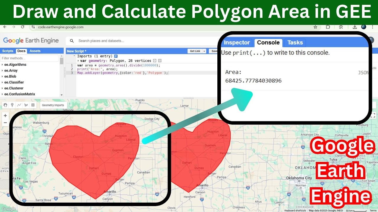 How to Calculate Area in Google Earth Engine | Beginner's Tutorial ...