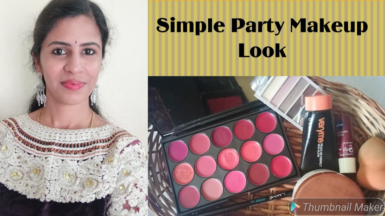 Simple Party Makeup Look for Beginners | Party makeup look | Affordable ...