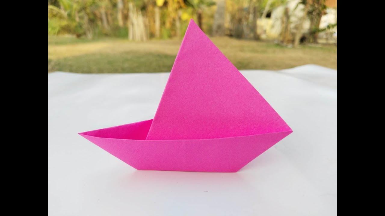 How To Fold Paper Boat Easy/Origami Boat - YouTube
