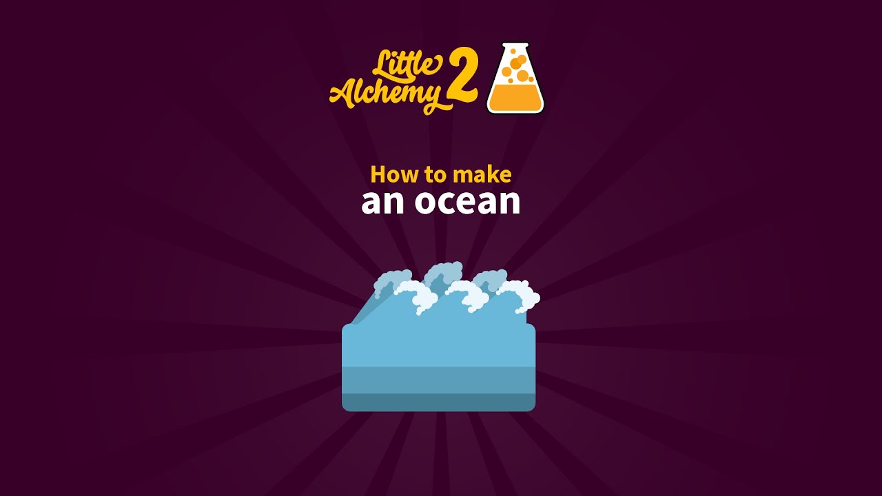 How to make an OCEAN in Little Alchemy 2 - Official Hints - step by ...
