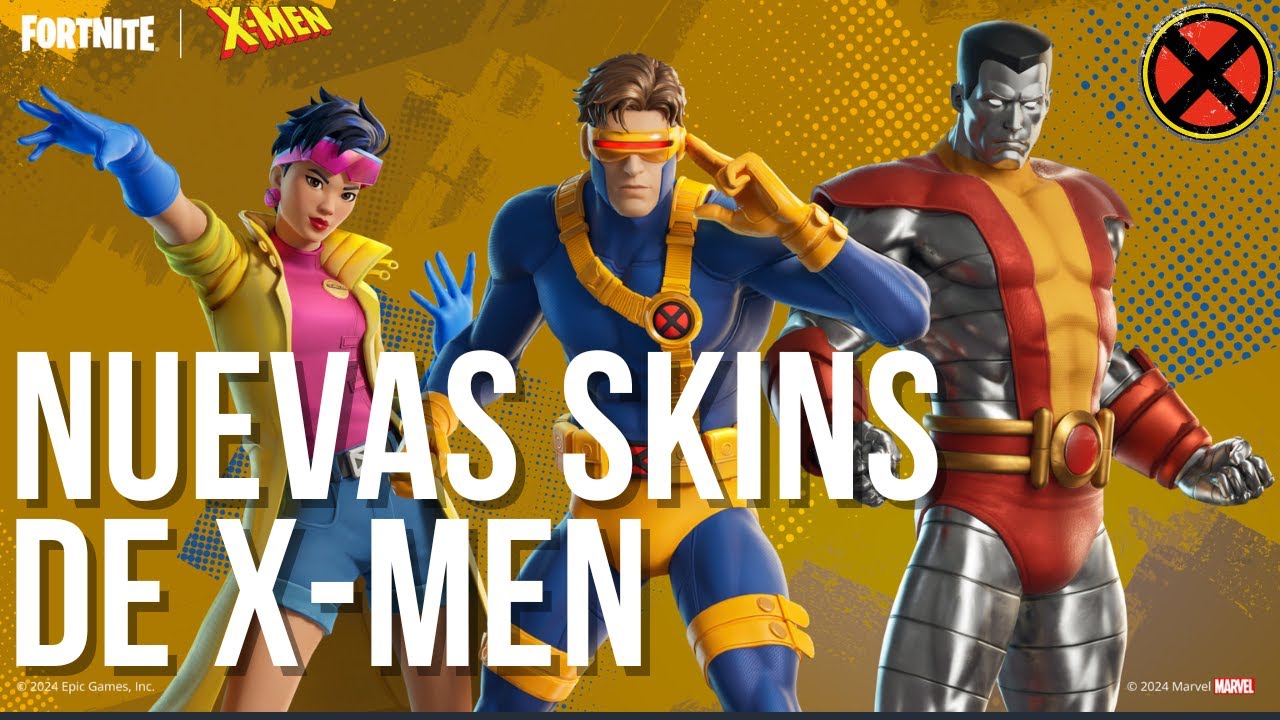 LLEGAN NUEVAS SKINS DE X-MEN A FORTNITE: CÍCLOPE, COLOSO Y JÚBILO ‼️ ...