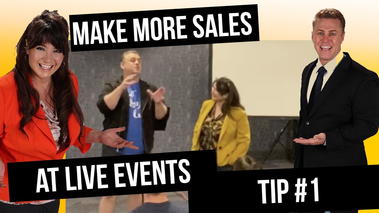 Get more sales at live events tip #1 - YouTube
