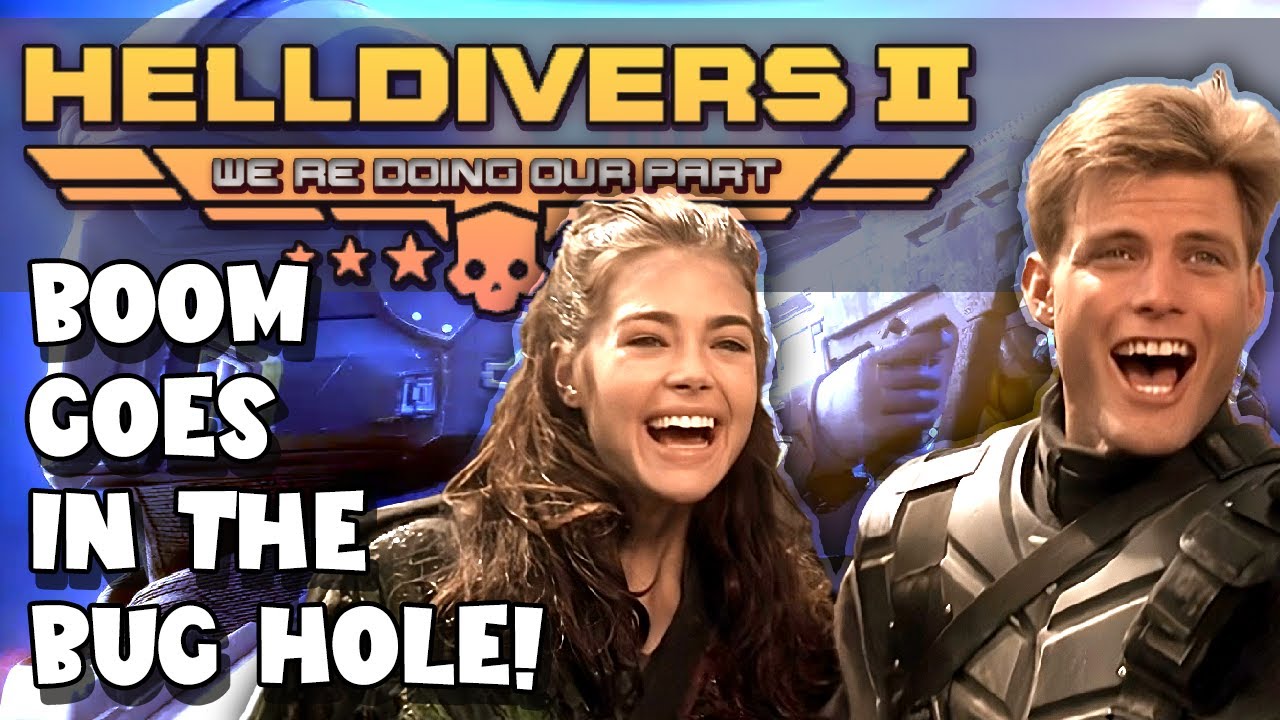 MAKE SURE THE BOOM GOES IN THE BUG HOLE!!! - Helldivers 2 (3-Player Gameplay) - YouTube