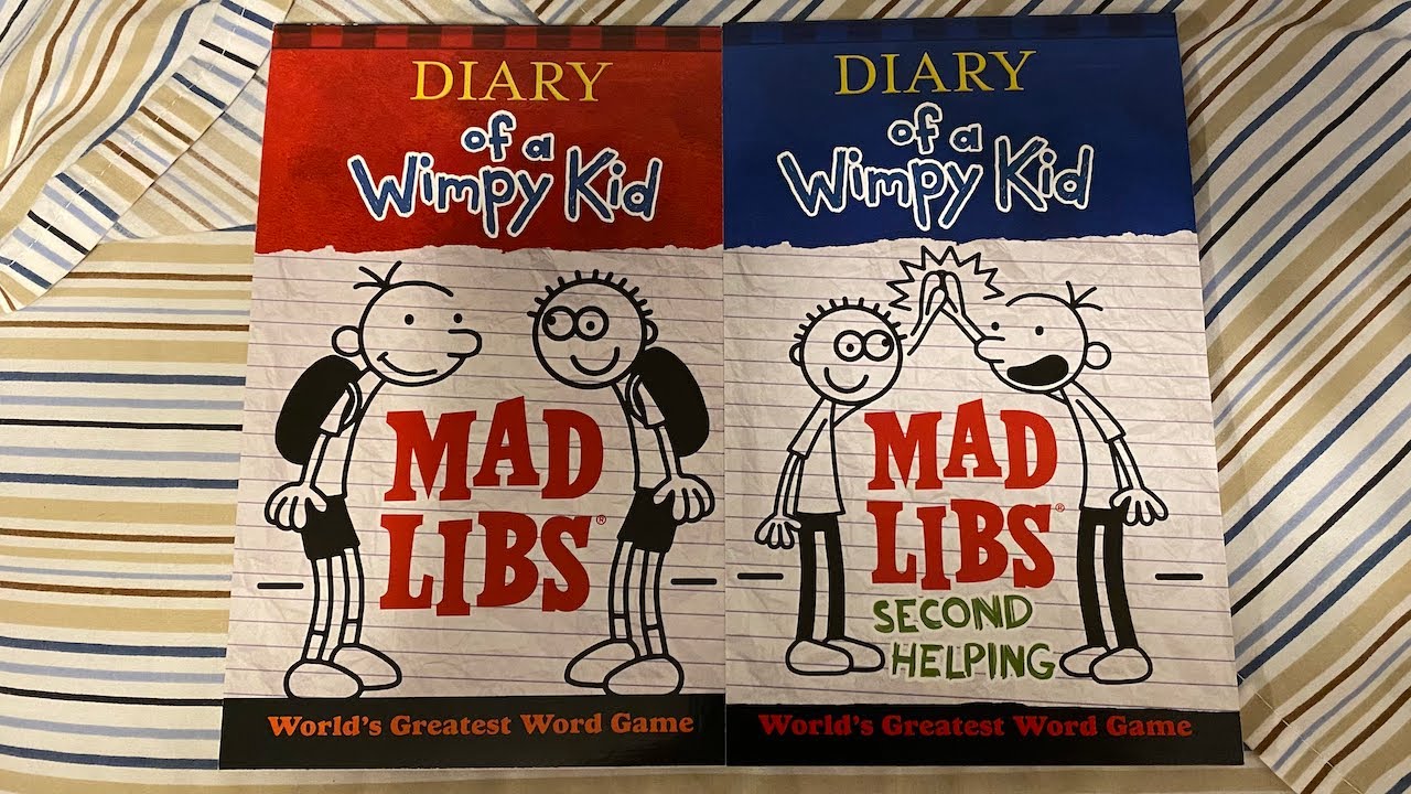 Diary of a Wimpy Kid Mad Libs (2 Books) - YouTube