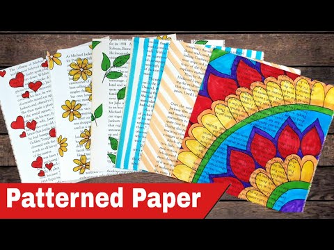 How to make Patterned Papers at Home | Create your own Pattern Papers ...