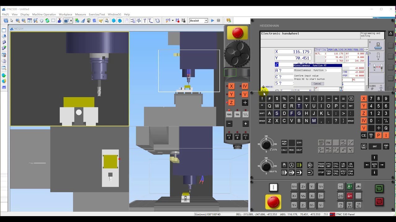 Learning how it works heidenhain control. Lesson 1 - YouTube