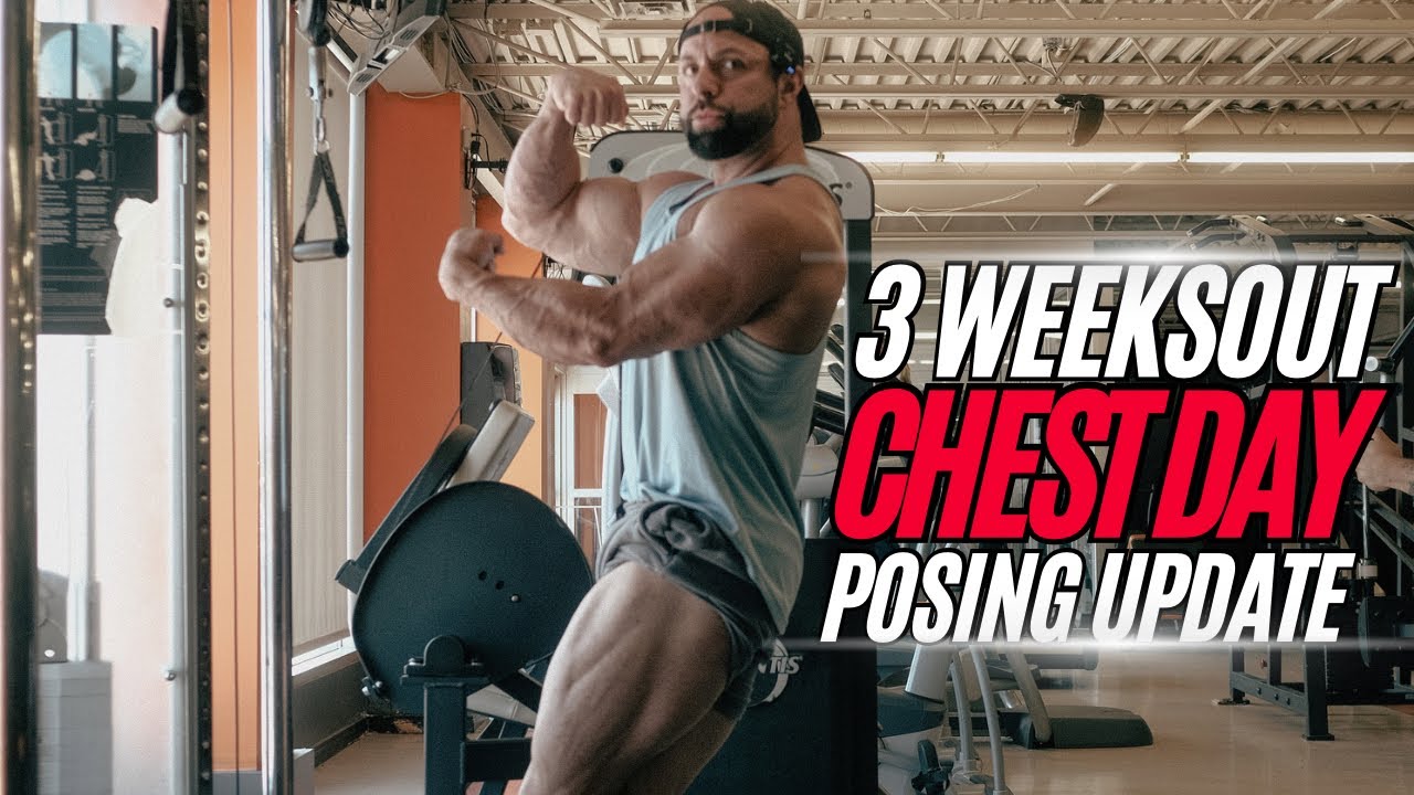 CHEST DAY | 3 weeks Out | Physique Update - YouTube