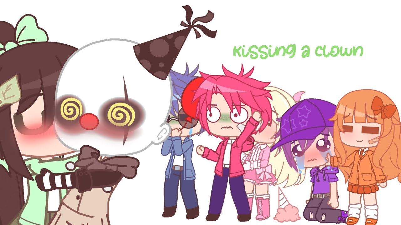 💚Kissing a clown🤡 || 🎃Ft: Inquisitormaster and the squad🎃 || Gacha club ...