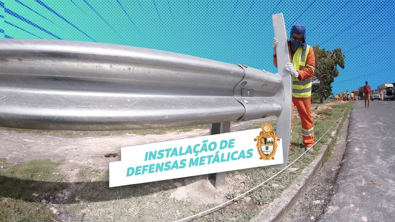 Instalação de Defensas Metálicas - YouTube