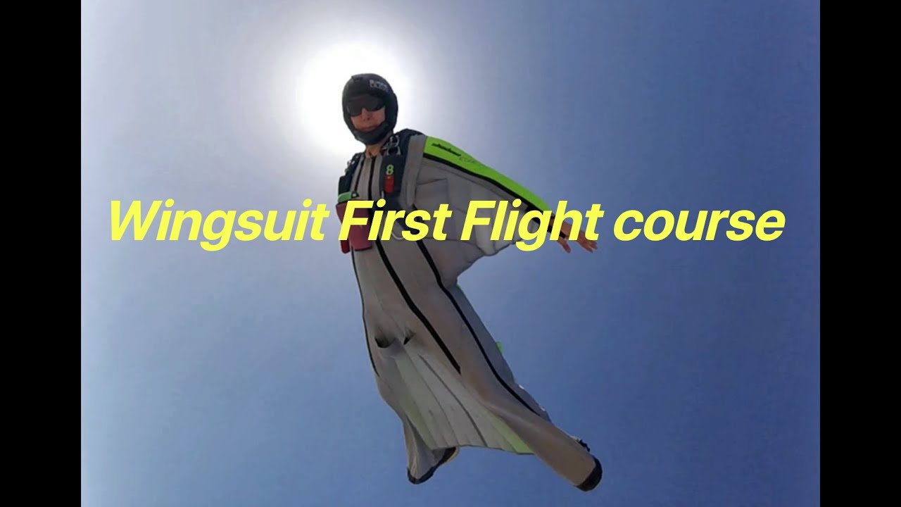 Wingsuit First Flight course Skydive Dubai 1st Experience "How to Fly a Wingsuit" - YouTube