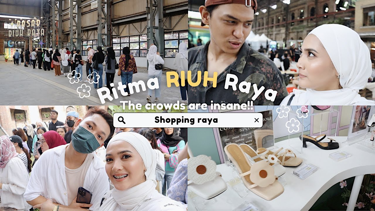 The crowd at RIUH is INSANEEEEE! *Shopping Raya* 🛍️ - YouTube