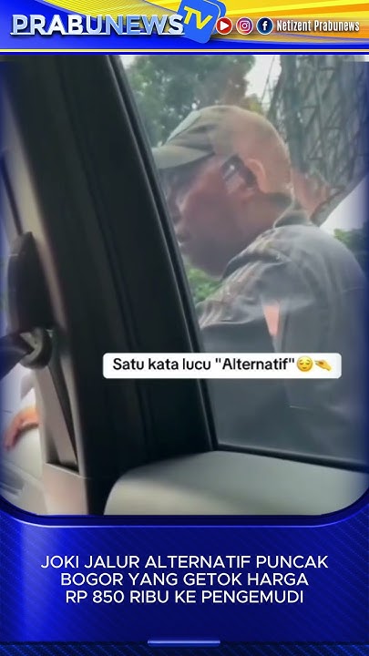 @pntv2025 Polisi Tangkap Joki Jalur Alternatif Puncak Bogor Yg Getok Rp 850 Ribu Ke Pengemudi ...