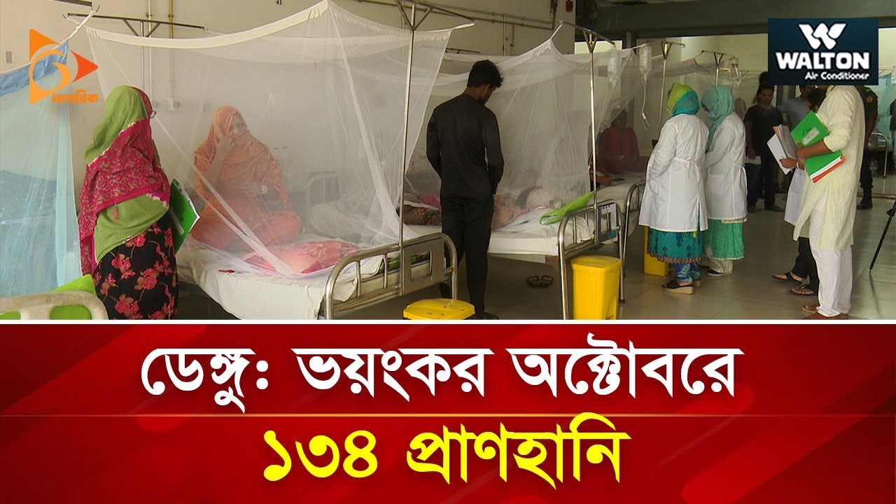 ডেঙ্গু: ভয়ংকর অক্টোবরে ১৩৪ প্রা*ণ*হা*নি | Nagorik TV - YouTube