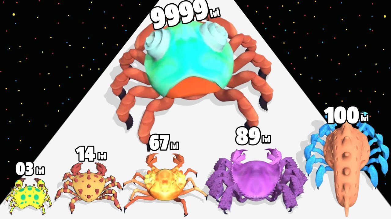 Merge Crab Invasion - Level Up Crab Max Level Gameplay - YouTube
