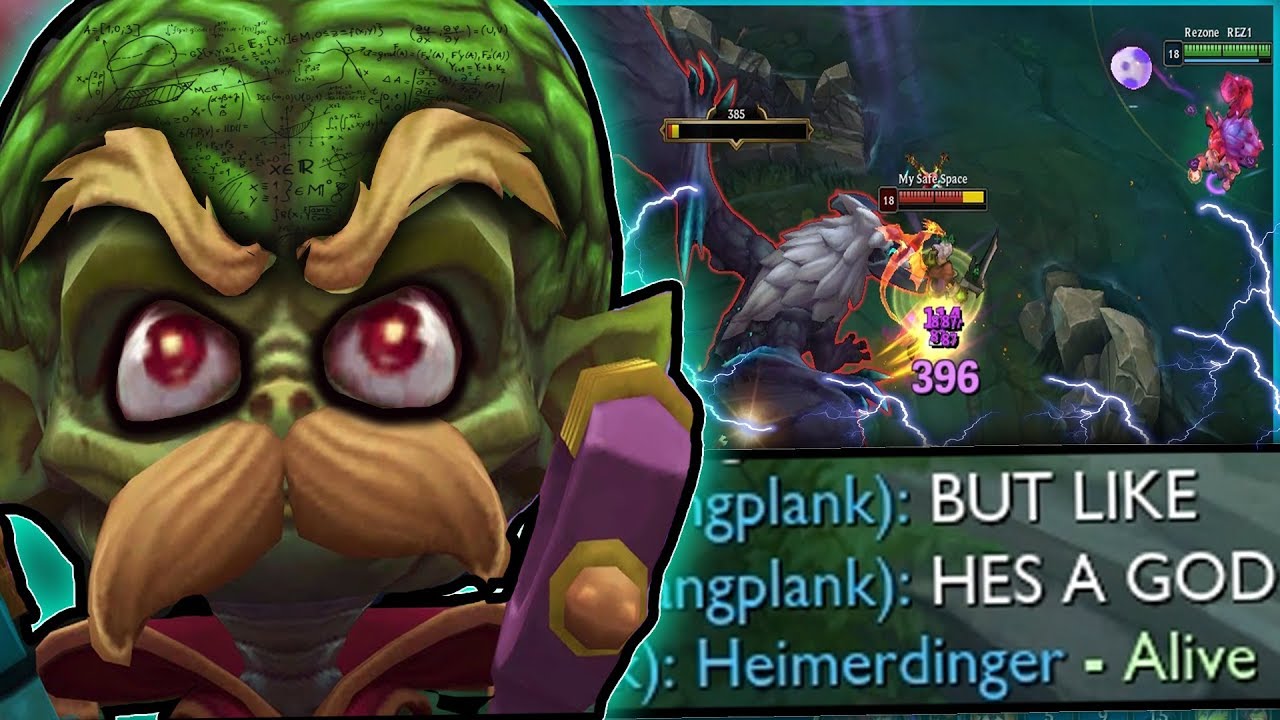 THE GREATEST HEIMERDINGER GAMEPLAY OF ALL TIME! SUPERHUMAN HEIMERDINGER ...