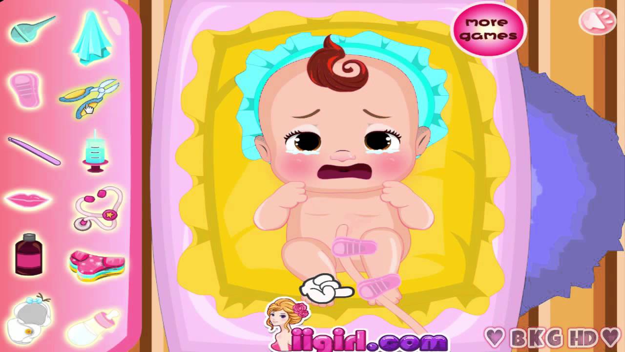 Elsa Deliver for Anna ♥ Frozen Anna Baby Birth Video Game for Kids ...