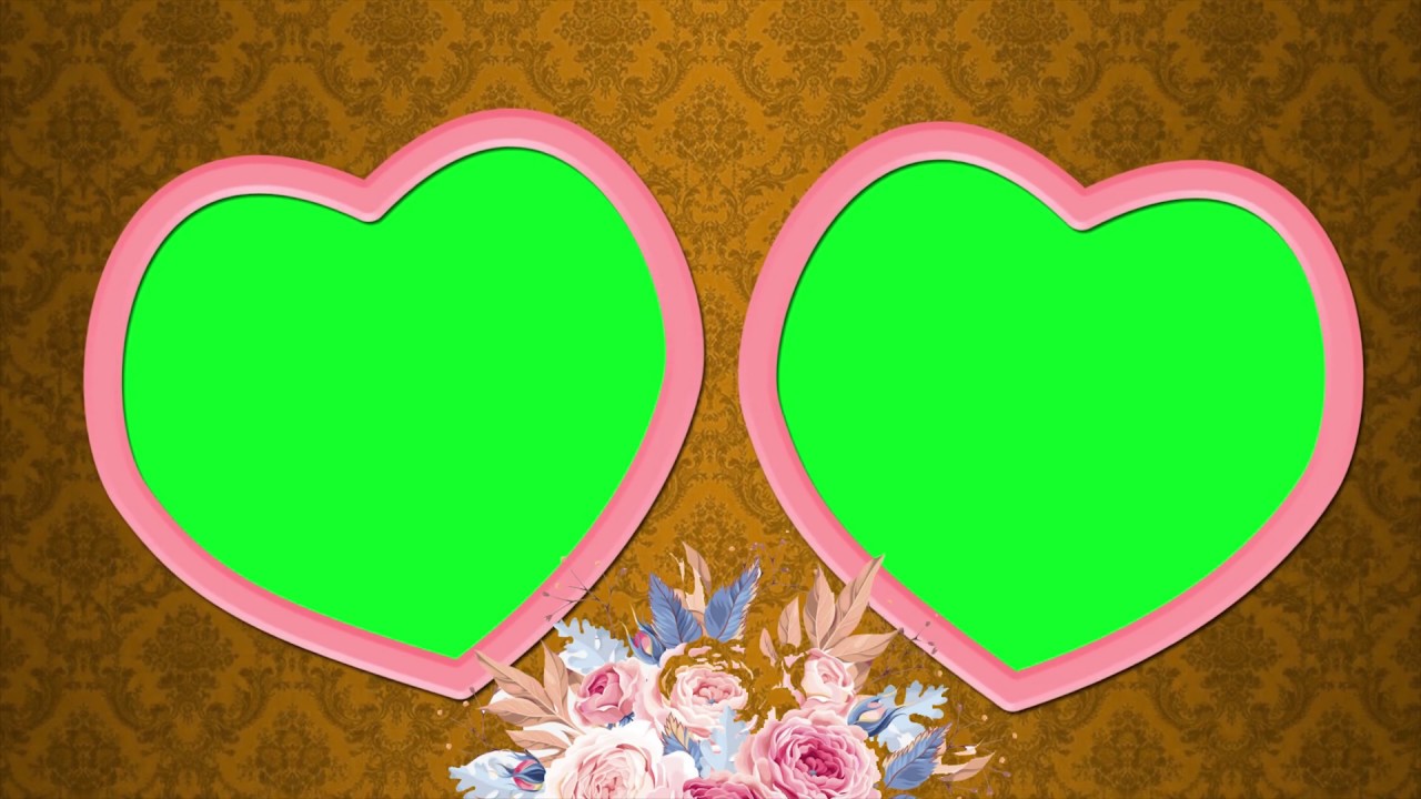 Love Wedding Video Frame Green Screen Video 4K - YouTube