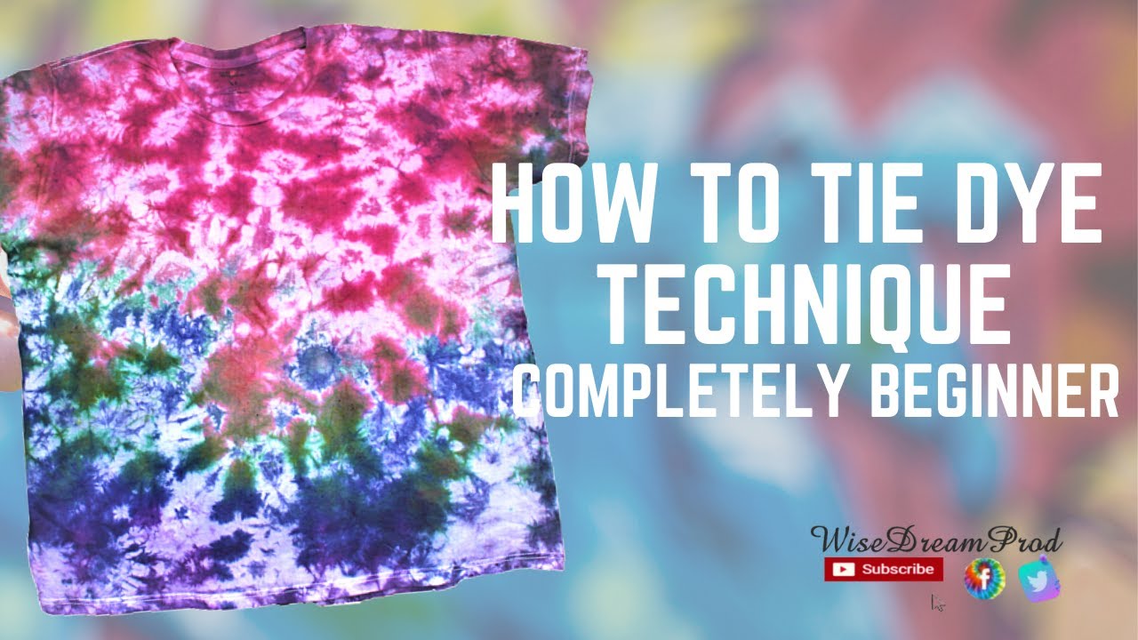 Crumple Tie dye~ Technique How To Tie dye - YouTube