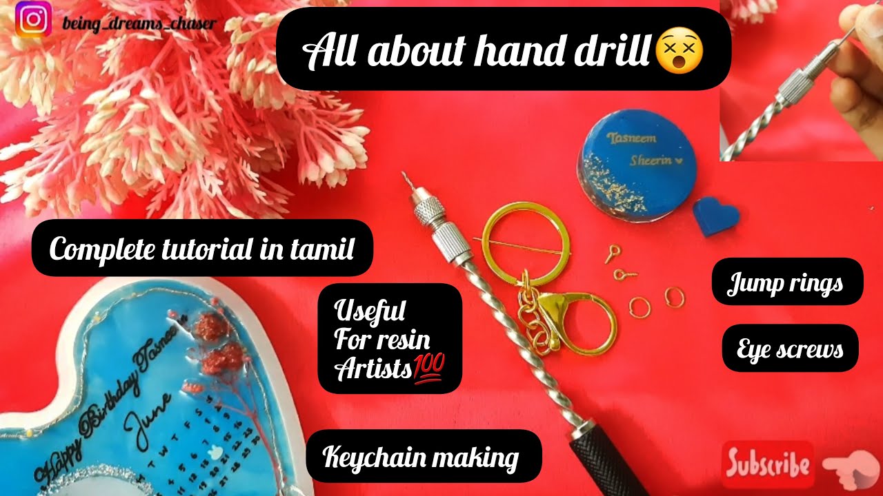 How to fix keychain rings using hand drill ️ - YouTube