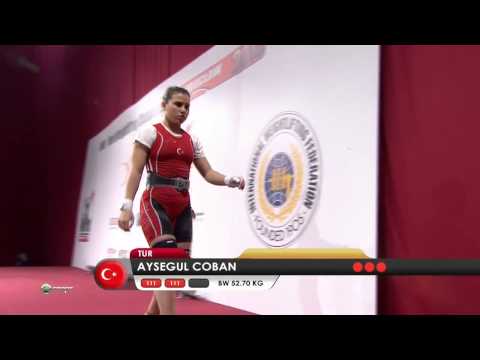 COBAN Aysegul 2j 111 kg cat. 53 World Weightlifting Championship 2013