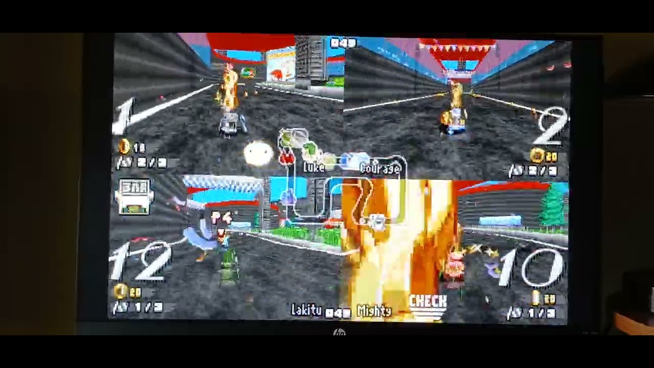 Dr. Robonik's Ring Racers 4 Player Vs. Race (Ren & Stimpy Vs. Rolf Vs ...