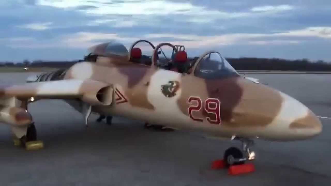 L-29 Delfin/Viper Engine Run Up - Waterloo Warbirds - YouTube