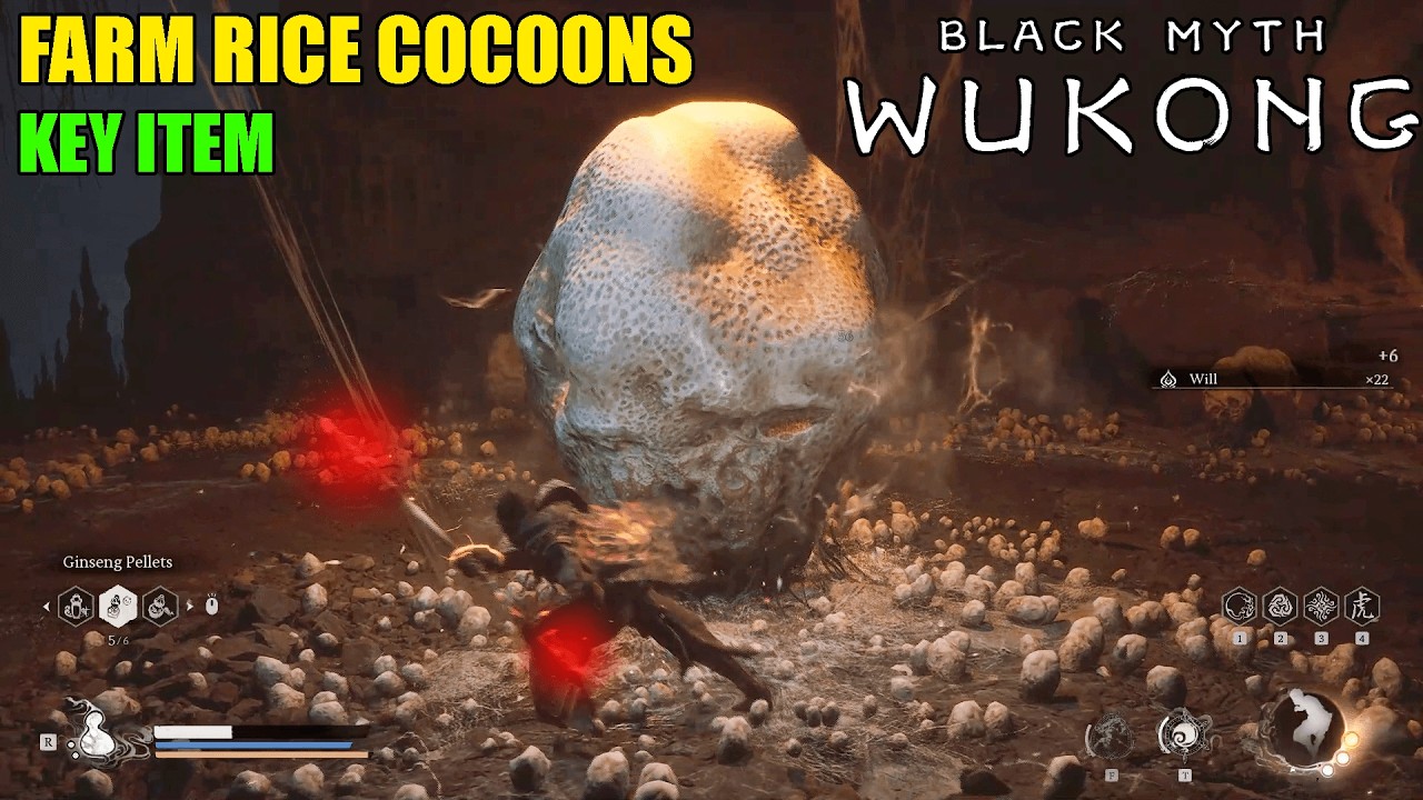 Farm Rice Cocoons Key Items Black Myth Wukong | How to get Rice Cocoons ...