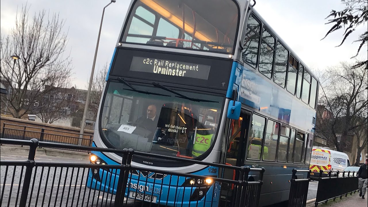 c2c rail replacement Ensignbus Volvo Wright B9TL bus from Purfleet to ...