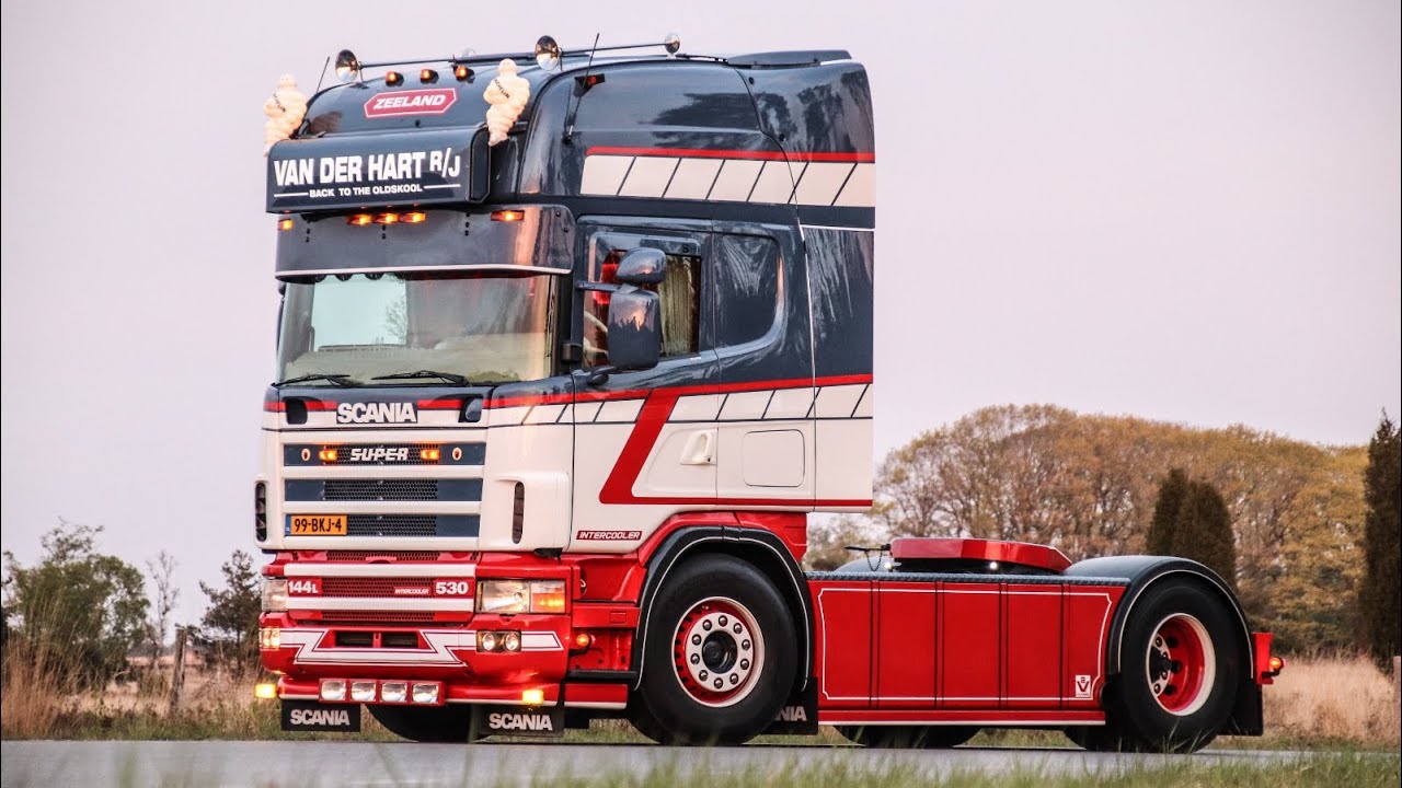VAN DER HART R/J SCANIA 144 530 V8 LOUD EXHAUST & TURBO SOUND [ONBOARD ...
