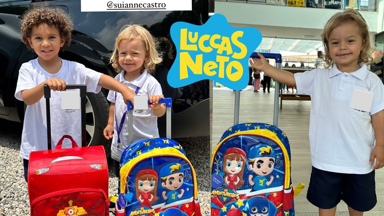 PRIMEIRO DIA DE AULA DO LUKE O FILHO DO LUCCAS NETO - YouTube