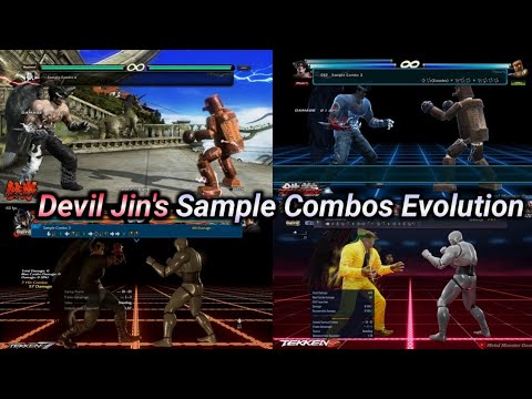 Devil Jin's Sample Combos Evolution - TEKKEN (2007-2024) - YouTube