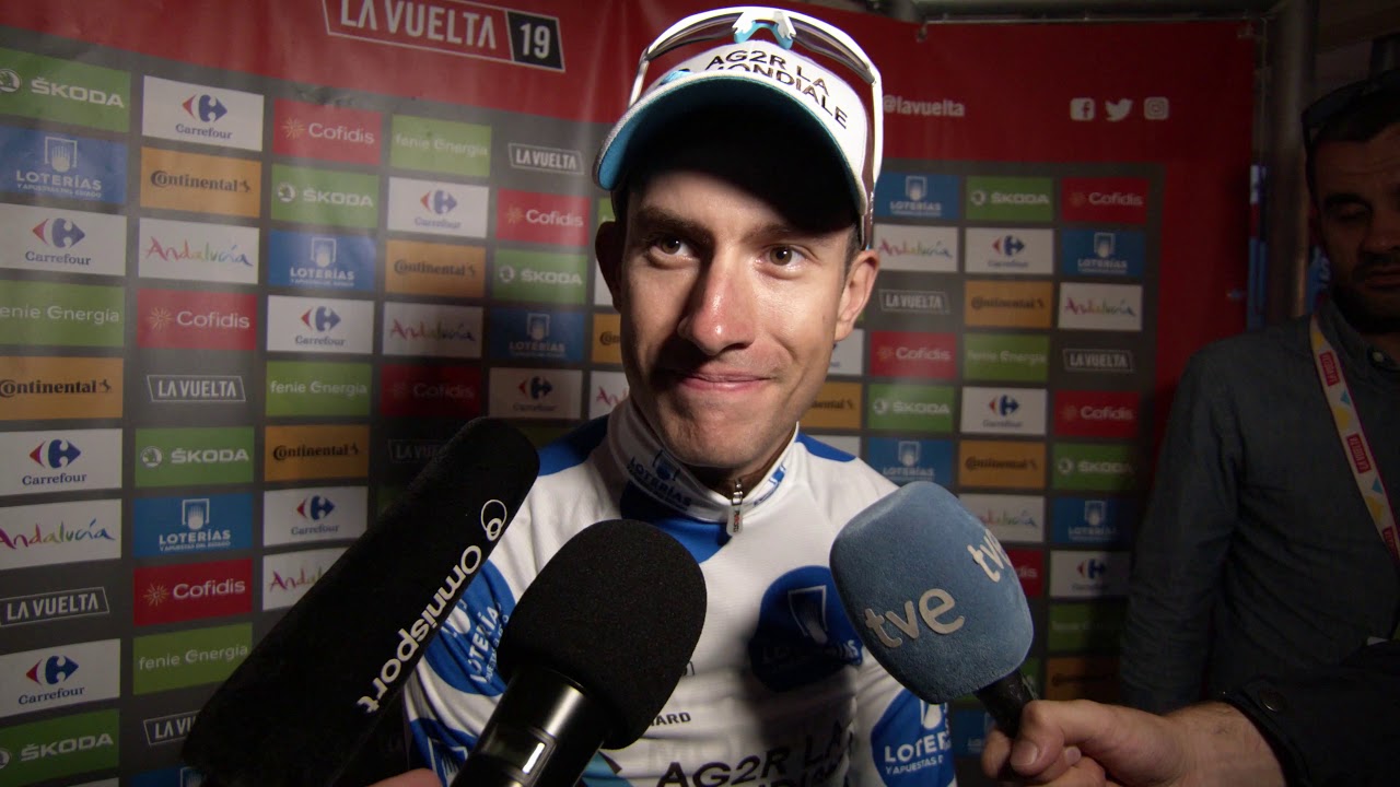 Geoffrey Bouchard - interview d'arrivée - Étape 21 - Vuelta a España ...