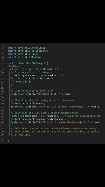 Collections.shuffle() in Java: Techniques for Random List Arrangement ...