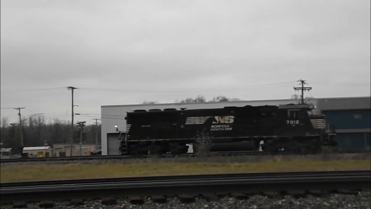 NS 7012 Backing into East Wayne Yard - YouTube