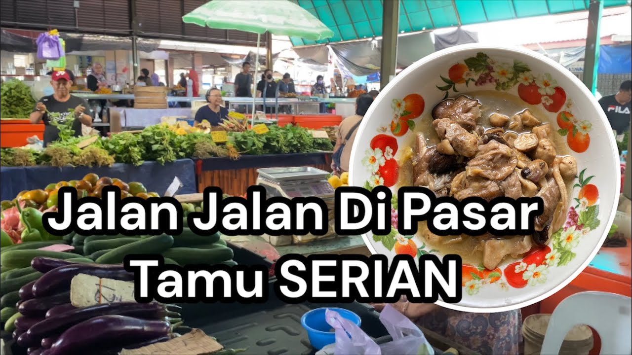 Jalan jalan di pasar Tamu serian.Dapat Cendawan Sawit trus masak ...