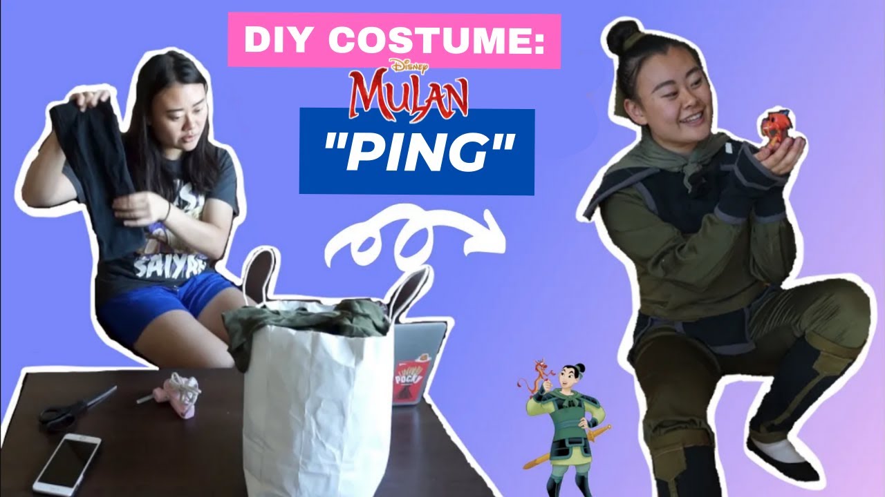 Budget DIY Costume: "Ping" from Mulan (Halloween Vlog 2019) - YouTube