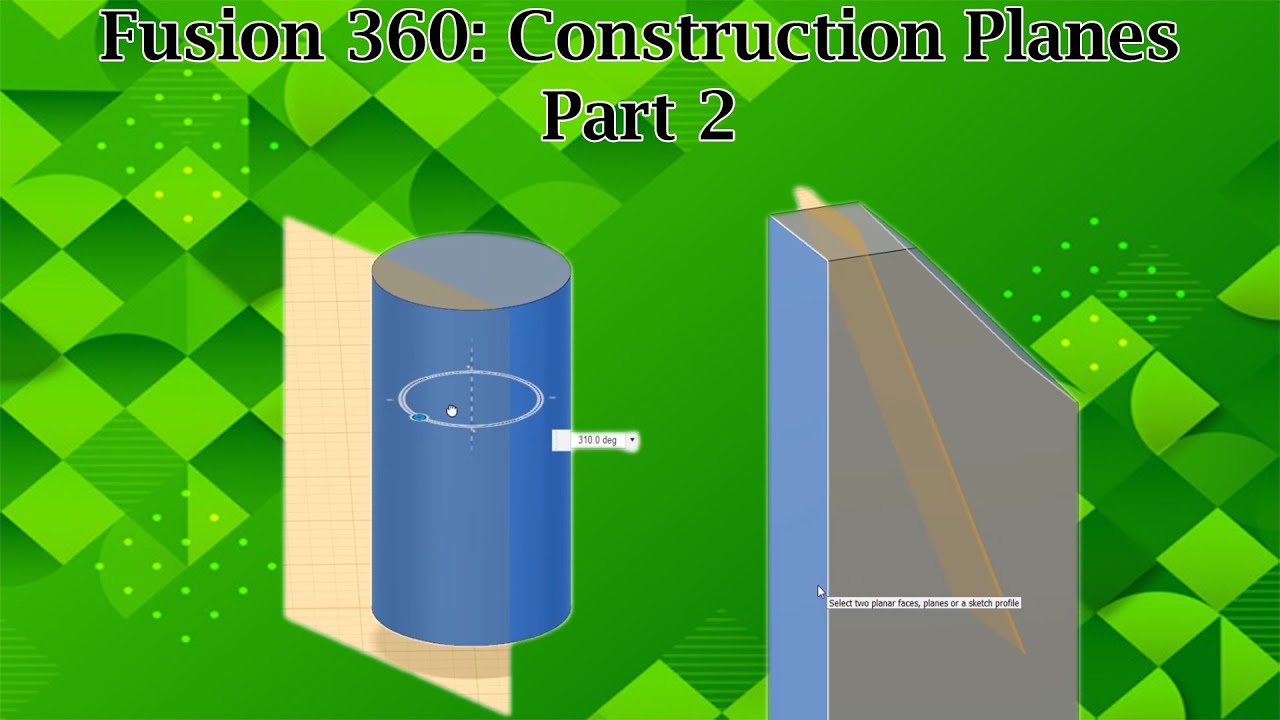 Fusion 360: How to use different construction planes - Part 2 - YouTube