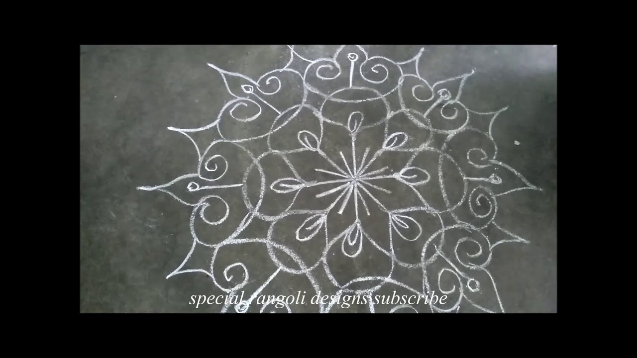 Easy Freehand Rangoli Designs for Beginners..... Daily Rangoli Designs ...