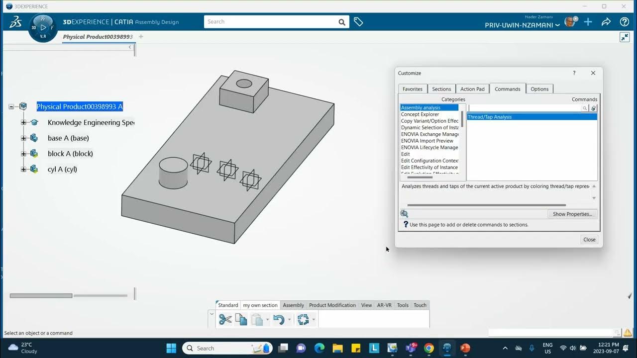Tutorial 1, Find_Select_Hide All Planes Customization Transition from Catia to 3DEXPERIENCE ...