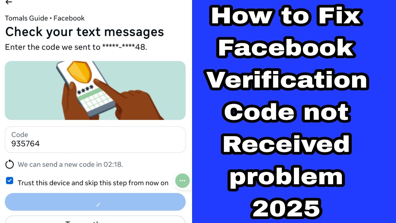 Fix Facebook Verification Code Not Received Problem 2025 Facebook Authentication Code Not