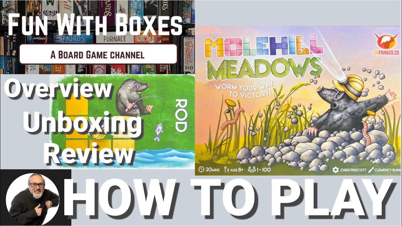 Molehill Meadows | Board Game | Unboxing, Overview, How to Play and ...