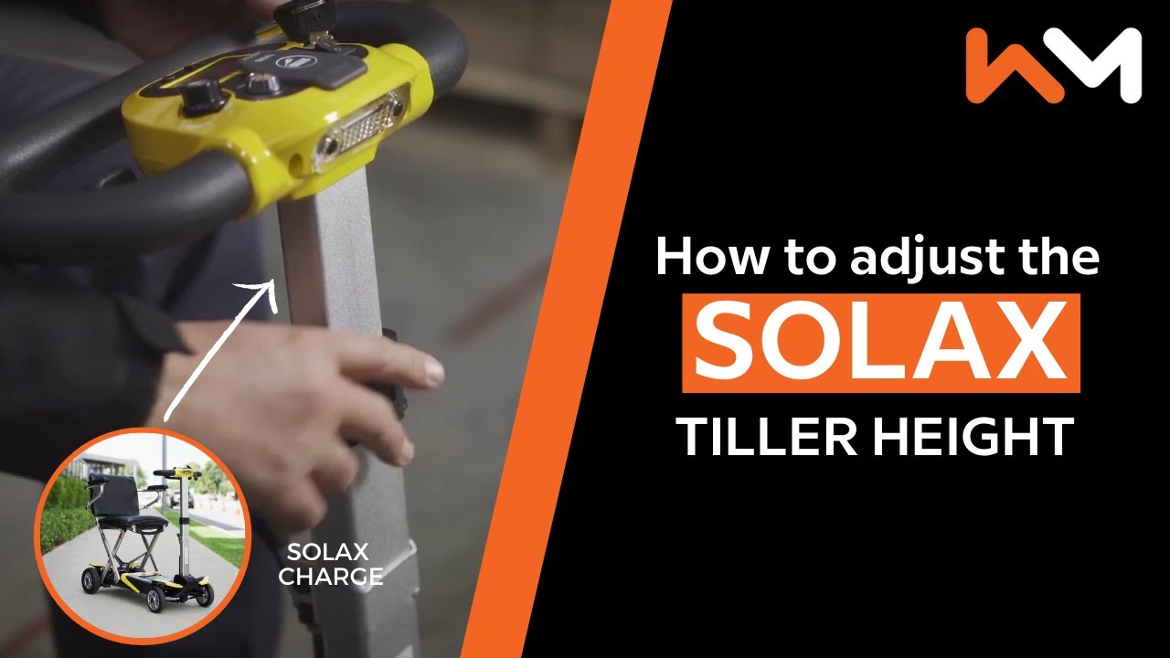 Solax Mobility Scooter | Tiller adjustment | Wholesale Mobility - YouTube