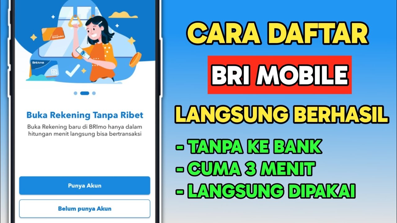 Cara Daftar Bri mobile Terbaru 2024 | Daftar Brimo Tanpa ke Bank - YouTube