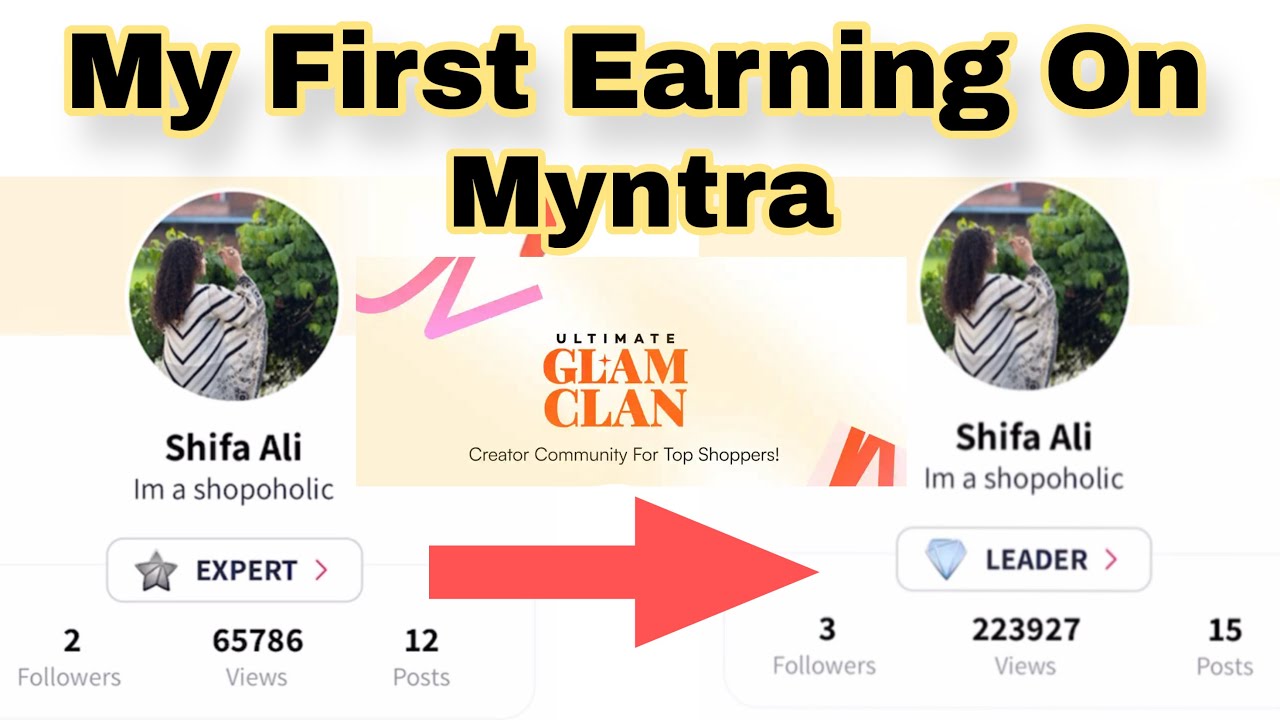 My first Myntra UGC Glam Clan affiliate earning…. How i resolve all ...