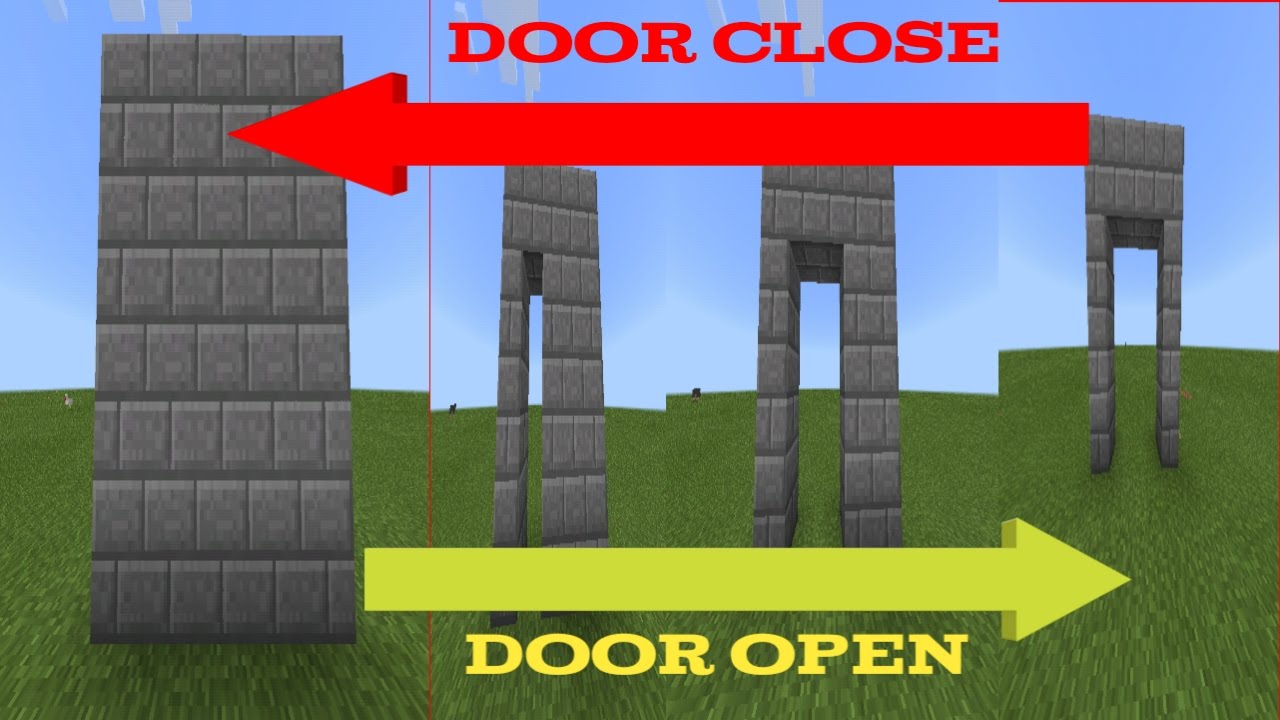 How To Make a 3x3 Command Block Lab Door - Minecraft: Pocket Edition ...