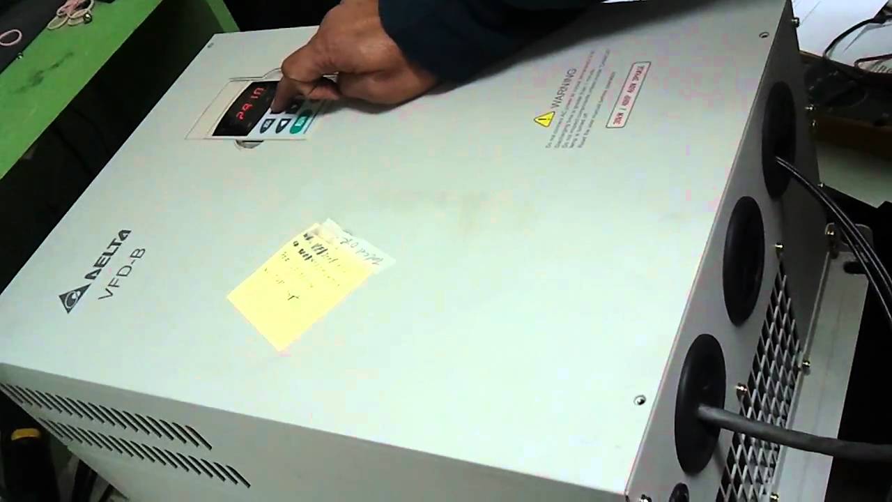 Delta vfd drive bench test and repair - YouTube