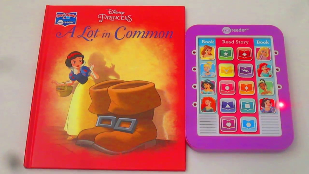 MeReader Disney Princess "A Lot in Common" Story Reader - YouTube
