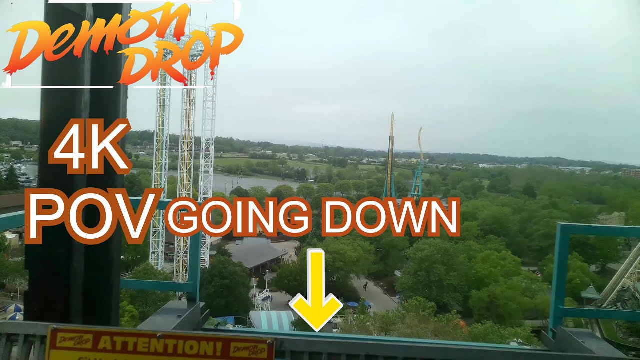 Clowning Around On Demon Drop - 4K Ultra HD POV - YouTube